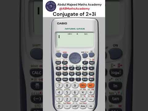 Conjugate of complex numbers in calculator #calculator #shorts #complexnumbers #conjugate
