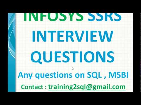 Learn infosys ssrs interview questions - Mind Luster