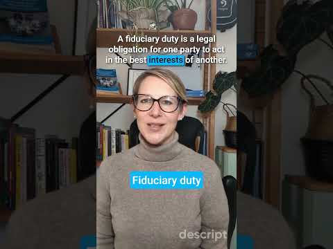 Can you pronounce: Fiduciary duty?
