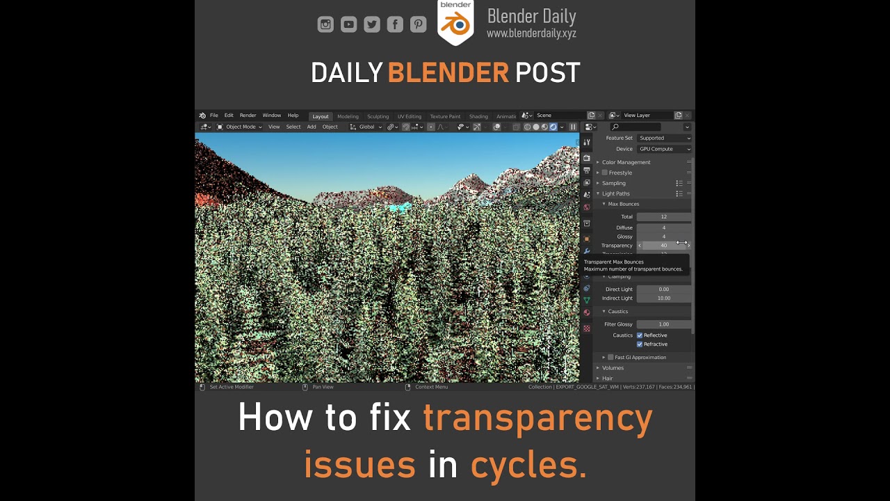 How to fix Transparency Issues in Cycles (Blender)