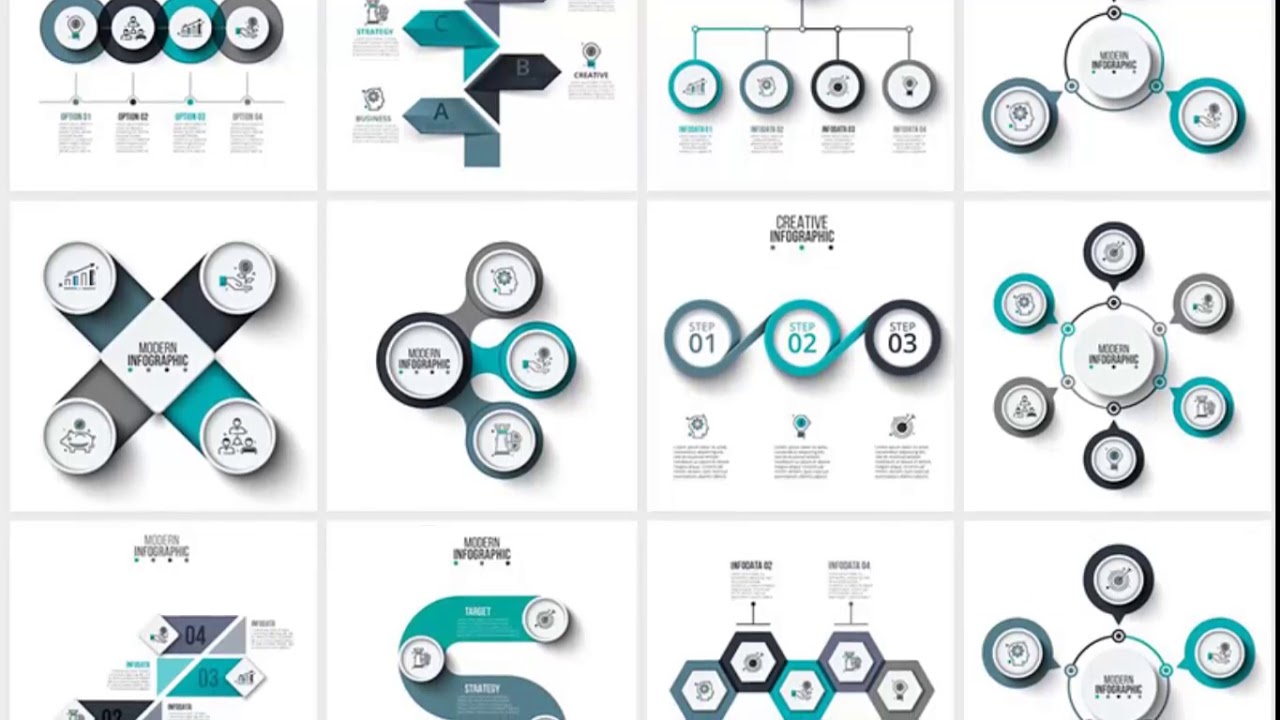 Photoshop CS6 Free Download – Infographics Templates Bundle Freebie