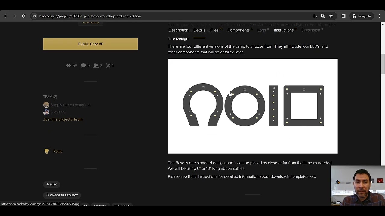 PCB Lamp Project Introduction   Arduino Edition