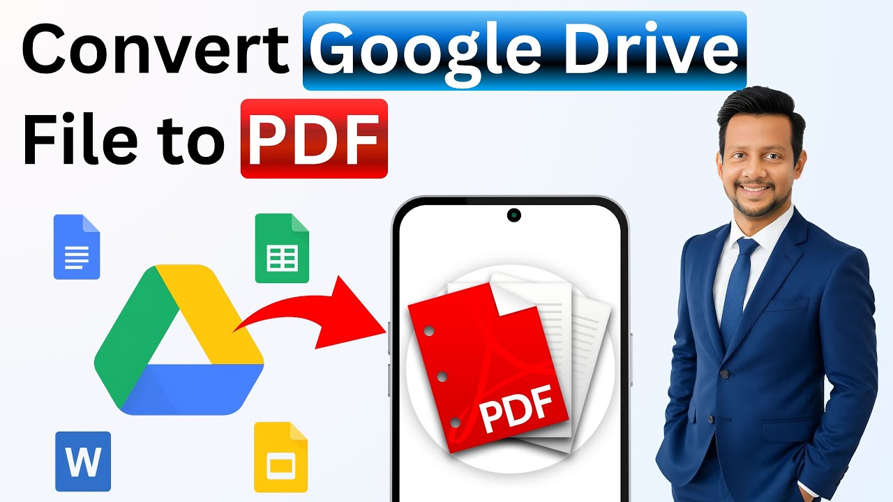 How to Convert Google Drive File to PDF in Mobile | Save Docs, Sheets & Slides as PDF
