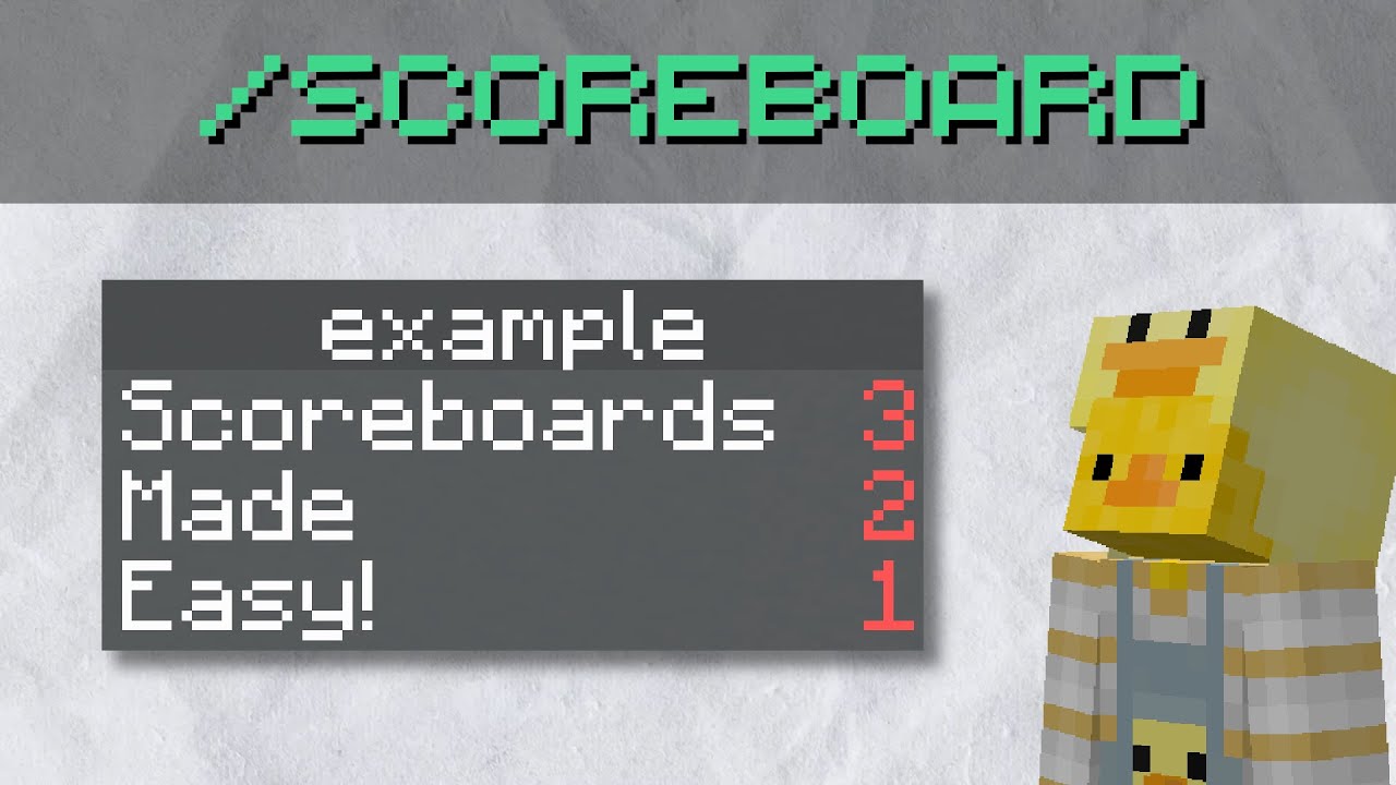 Minecraft Scoreboard Command Tutorial | 1.21+