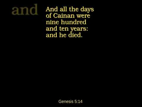 Genesis 5:14 - King James Version