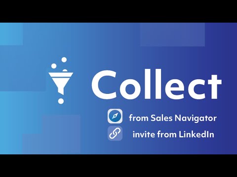 How to collect from a Sales Navigator account, then invite from a LinkedIn account
