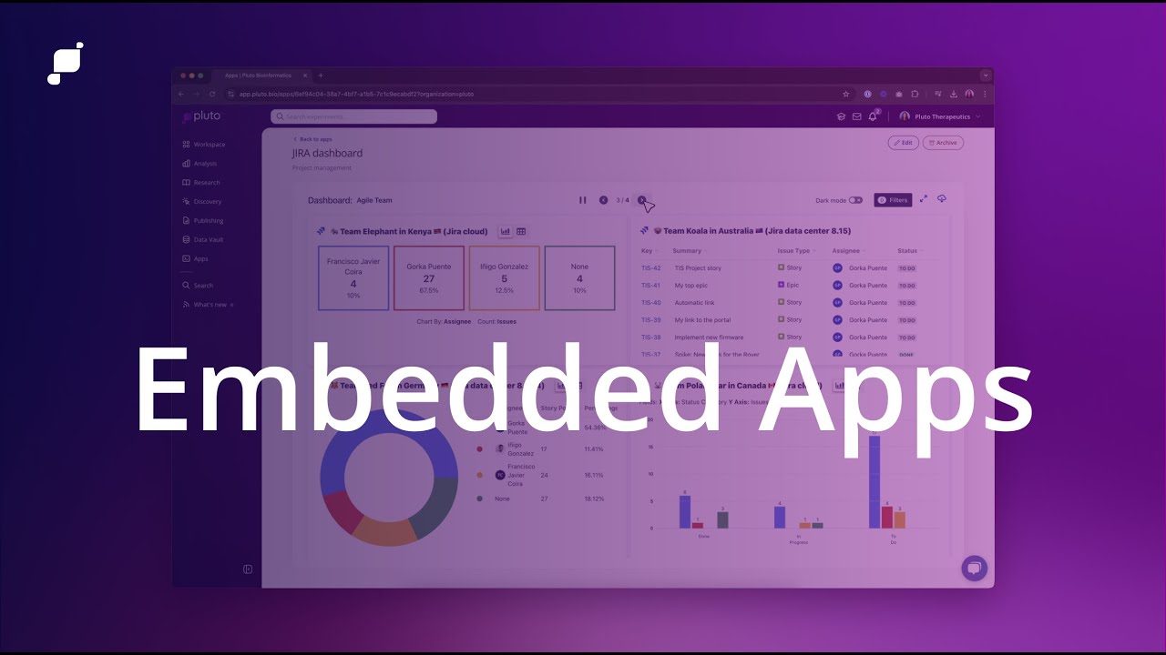 Embedded Apps | Pluto Bio