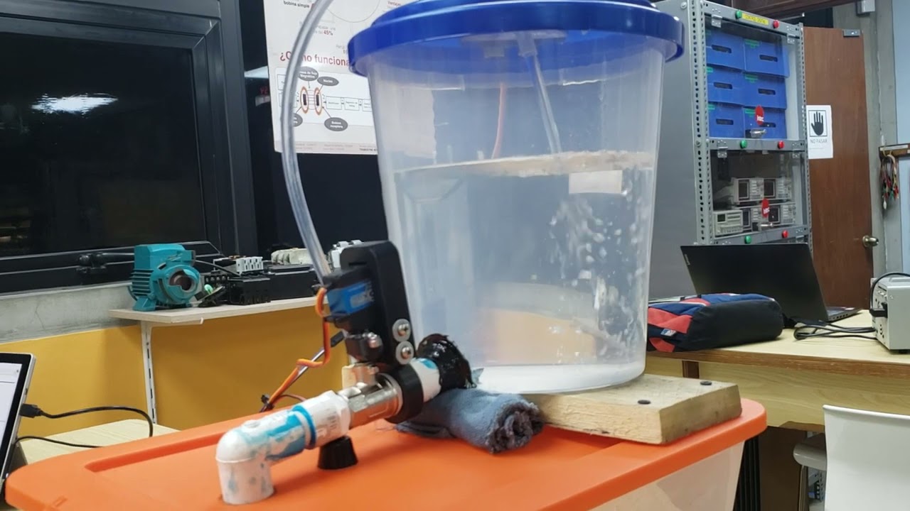 Control de nivel de agua por desagüe   INTEC   Automatización, control e instrumentación