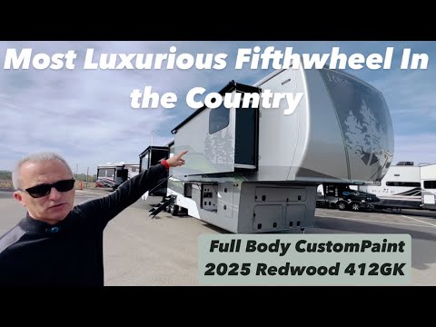 Most Luxurious Fifthwheel in the Country | Full Body Paint 2025 Redwood RV 412GK Fifth Wheel Tour