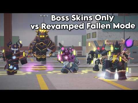 Boss Skins Only Vs Revamped Fallen Mode | Tower Defense Simulator