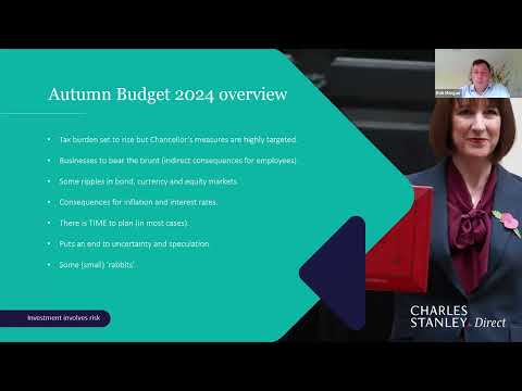 OnDemand Webinar 2024 Autumn budget: Pensions, tax and your money