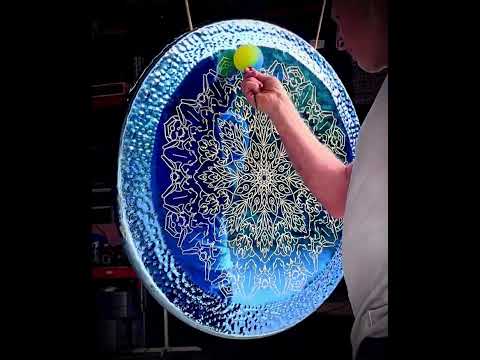 34" Blue Kambo Mandala Gongs