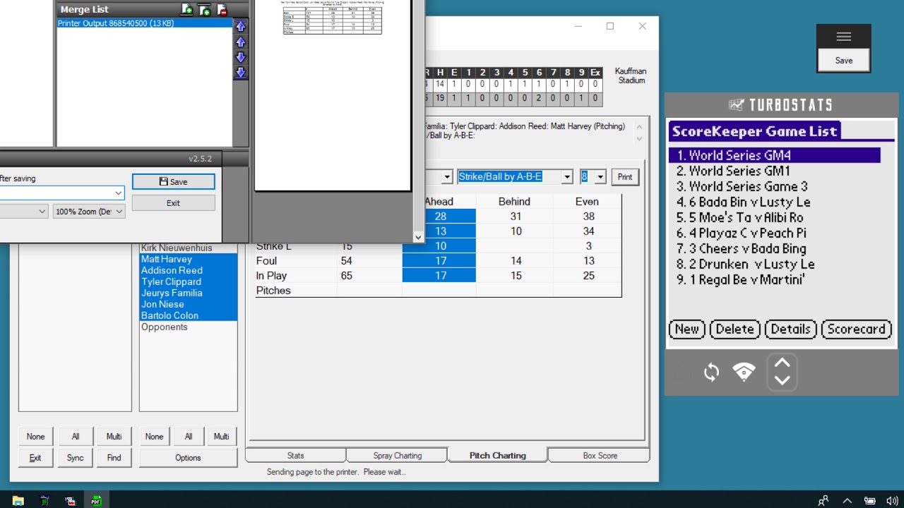 TurboStats Baseball/Softball Live Scouting Demo