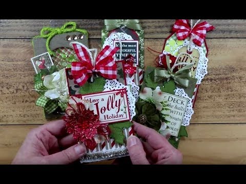 Quick & Easy Christmas Tags Polly's Paper Studio Have a Jolly Holiday Printable Process DIY Craft