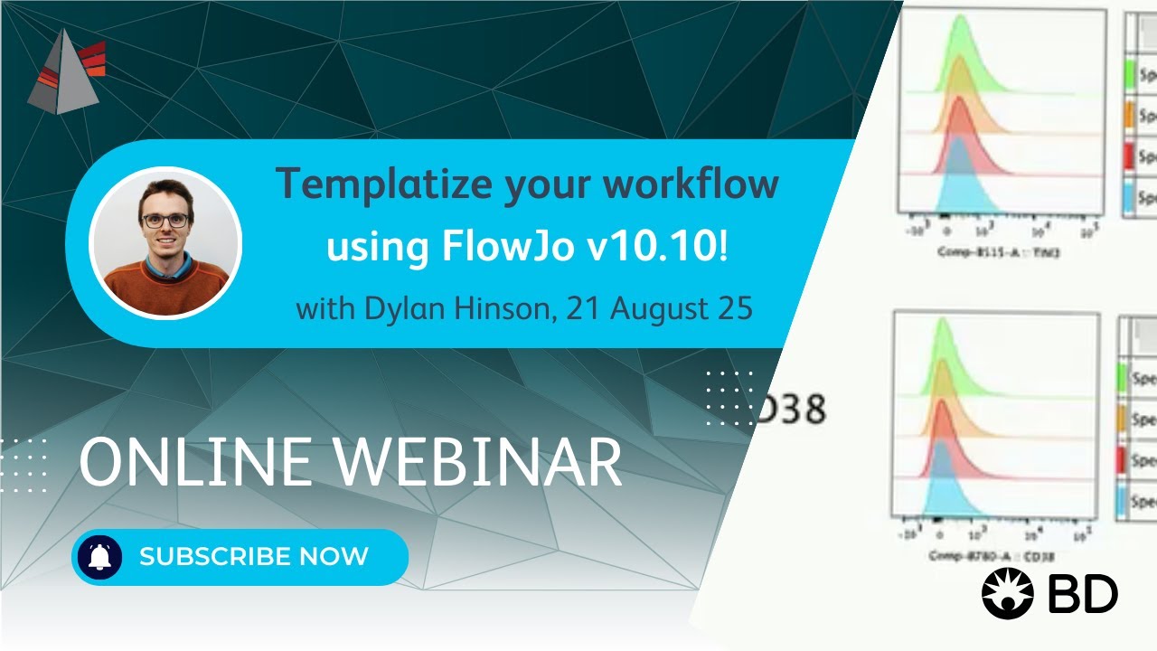 Templatize your workflow! Using FlowJo v10.10 - Aug 21, 2025 with Dylan Hinson