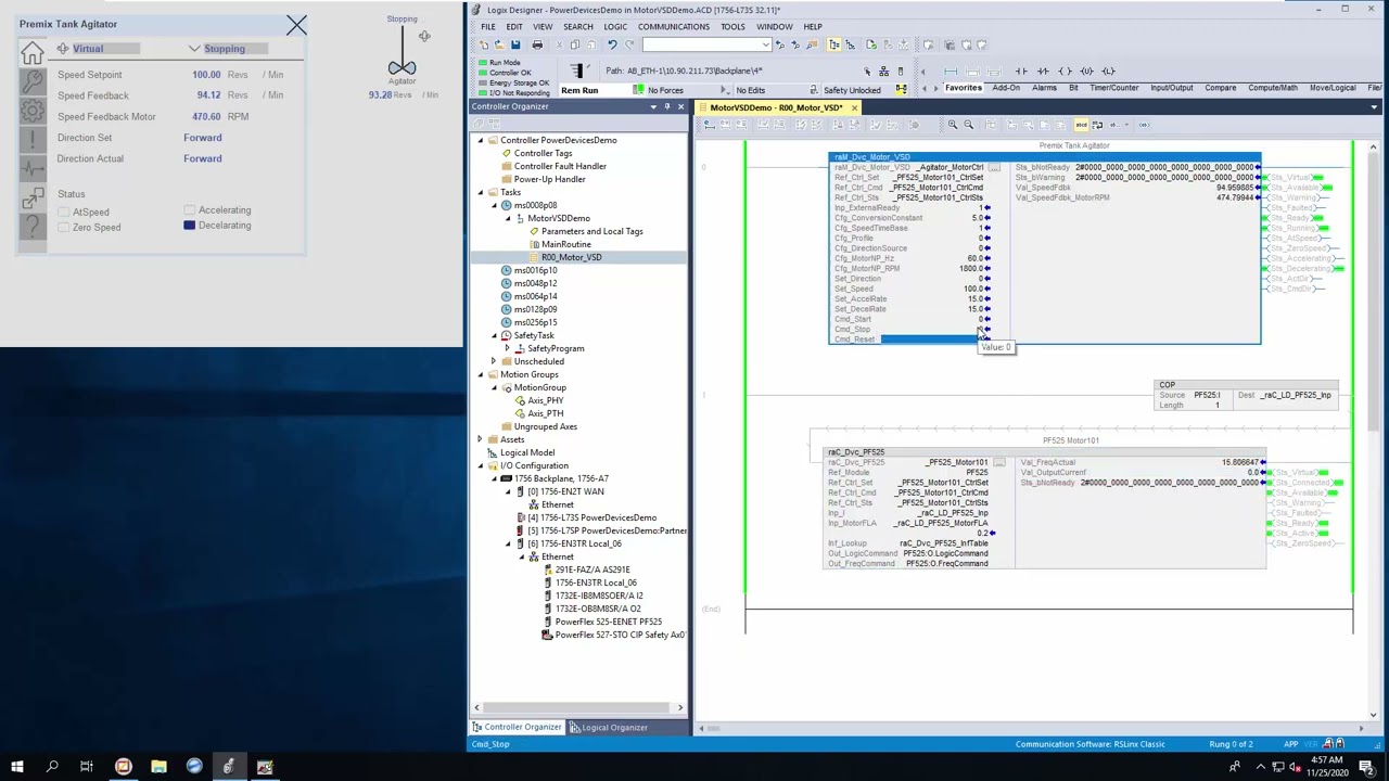 Machine Builder Libraries - Motor Control using Variable Speed Drives