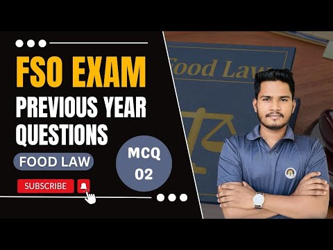 CFSO & FSO MCQ No.02 |FSO Previous Year Questions | FOOD LAW Important Questions| FSSAI Exam