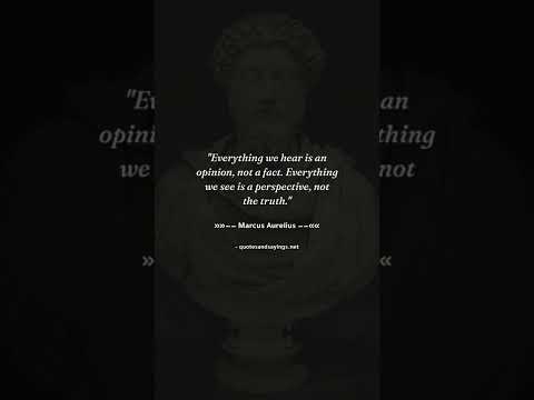 Everything we hear is an opinion not a fact Everything we see is a perspective not the truth