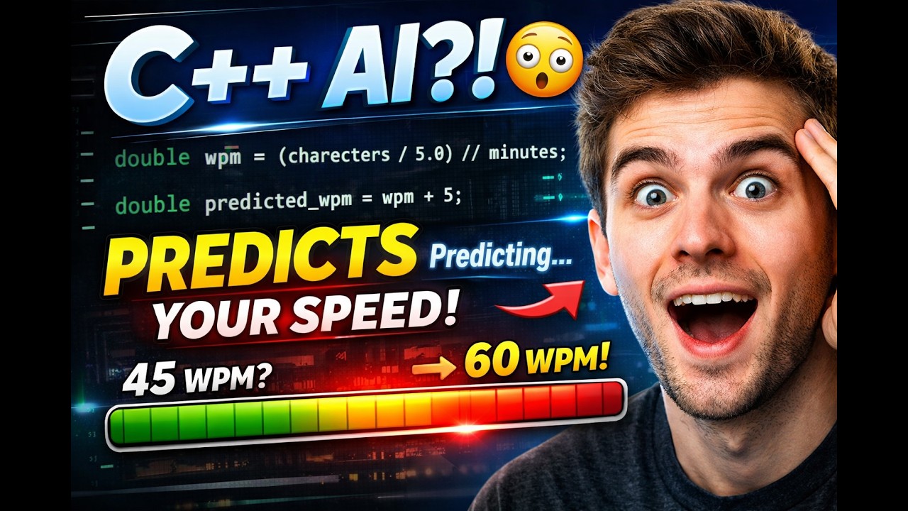Lets Build C++ Program Predicts Your Typing Speed #coding