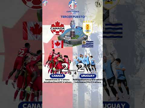#CopaAmerica #TercerPuesto #Canada 2 (3) - (4) 2 #Uruguay #TercerPuesto #futbolenaymara #Futbol