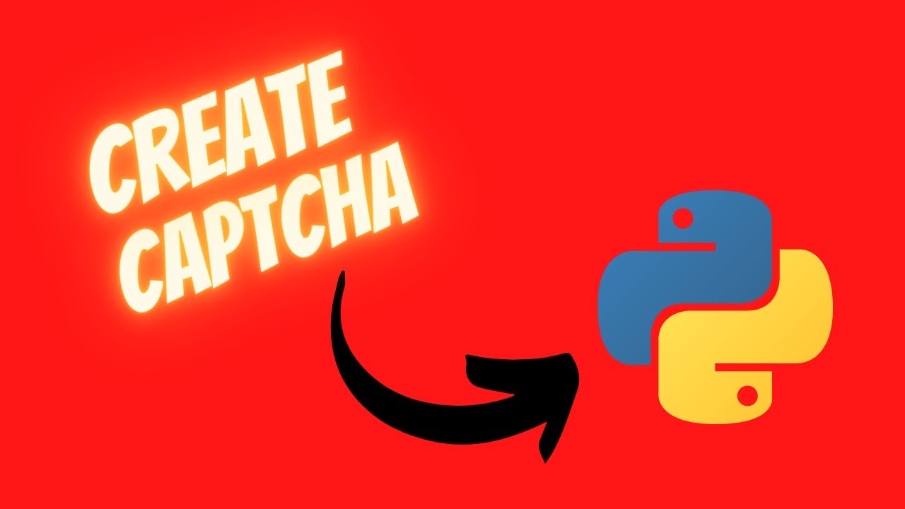 Create Captchas using Python.  Beginner tutorial for captcha creation from scratch