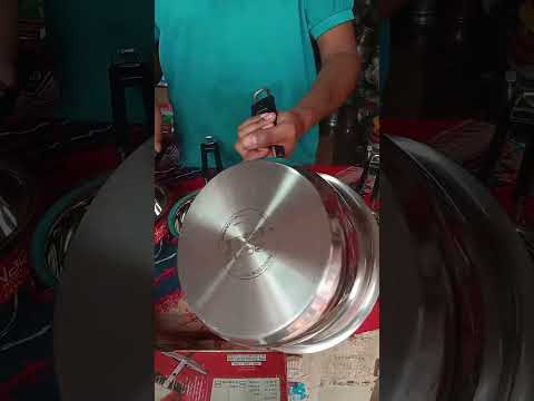 Nagina stainless steel sospan | best steel sospan unboxing | tri-ply sospan🔥 #shorts #sospan #chai