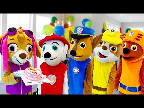 Help Everyone On Skye's Birthday ! | Paw Patrol Funny Action In Real Life
