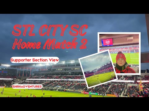 See The Action From The Supporters Section At A St. Louis City Sc Home Match!