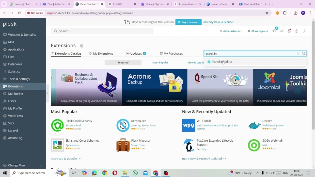 How to Install Panel.ini Editor in Plesk | Step-by-Step Guide