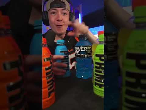 Every flavor of KSI & Logan Paul's PRIME Drink compared to Gatorade...which is better? #SHORTS