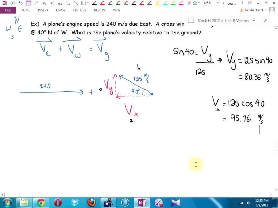 Physics 11 U6L2 Vector Components Part 2