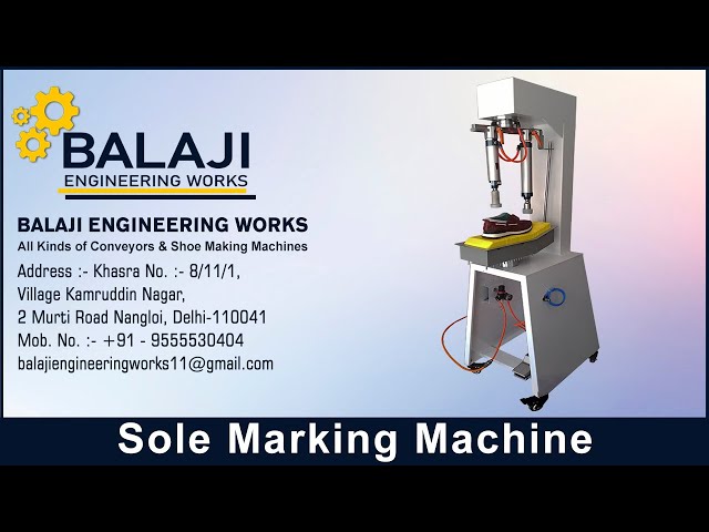 Sole Marking Machine Manufacturer from New Delhi