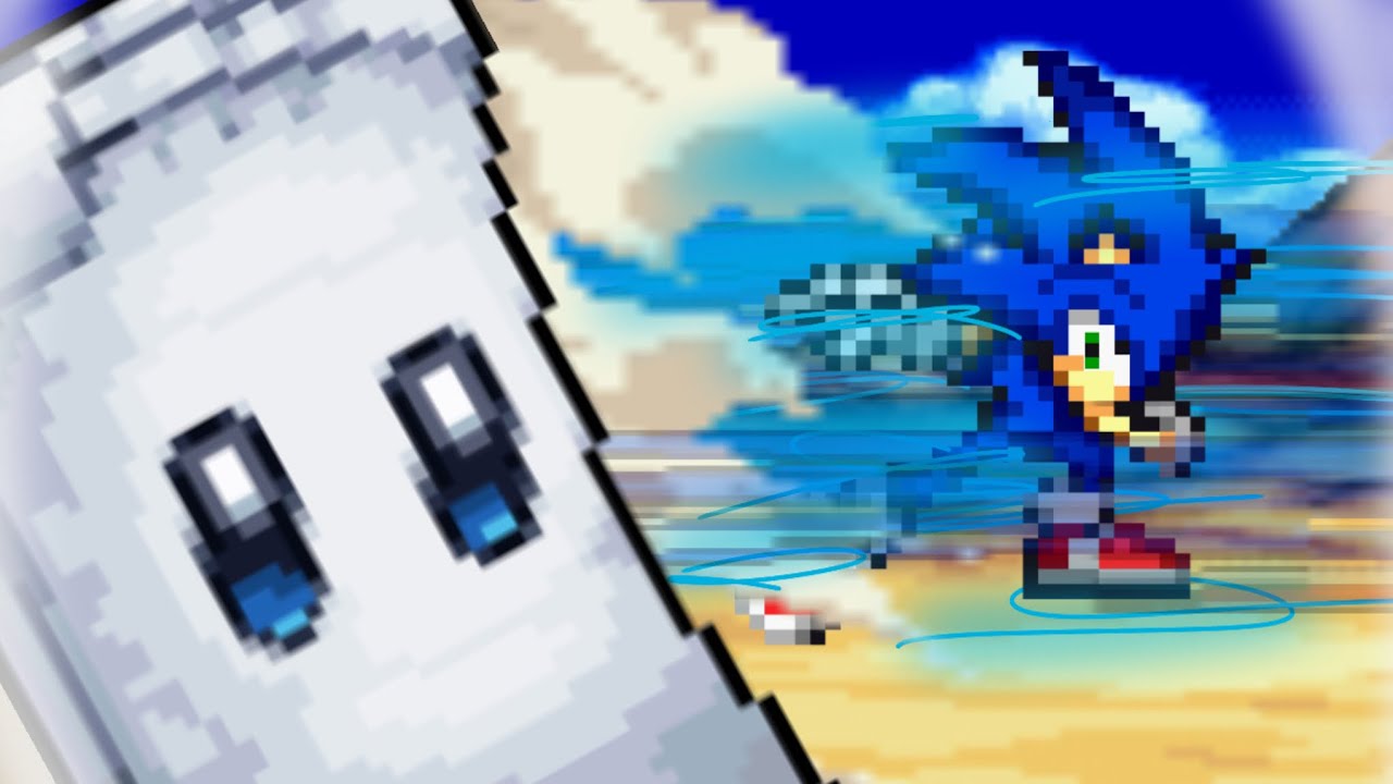 Sonic punching a bag with all his forms - Sprite animation (FlipaClip)