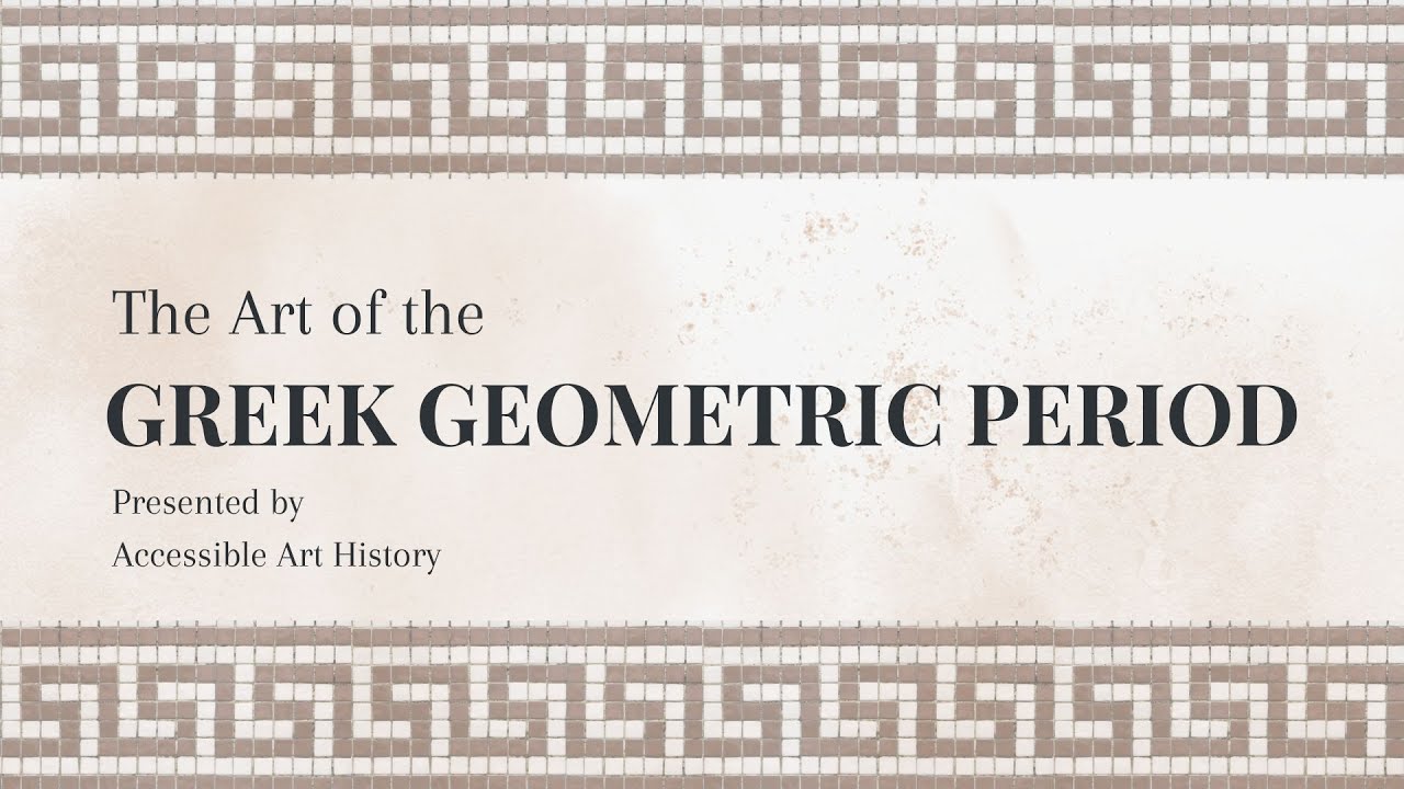 Greek Geometric Art || Ancient Greek History