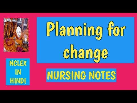 Planning for change//NURSING NOTES//@AnitaSharmaGyan NCLEX IN HINDI