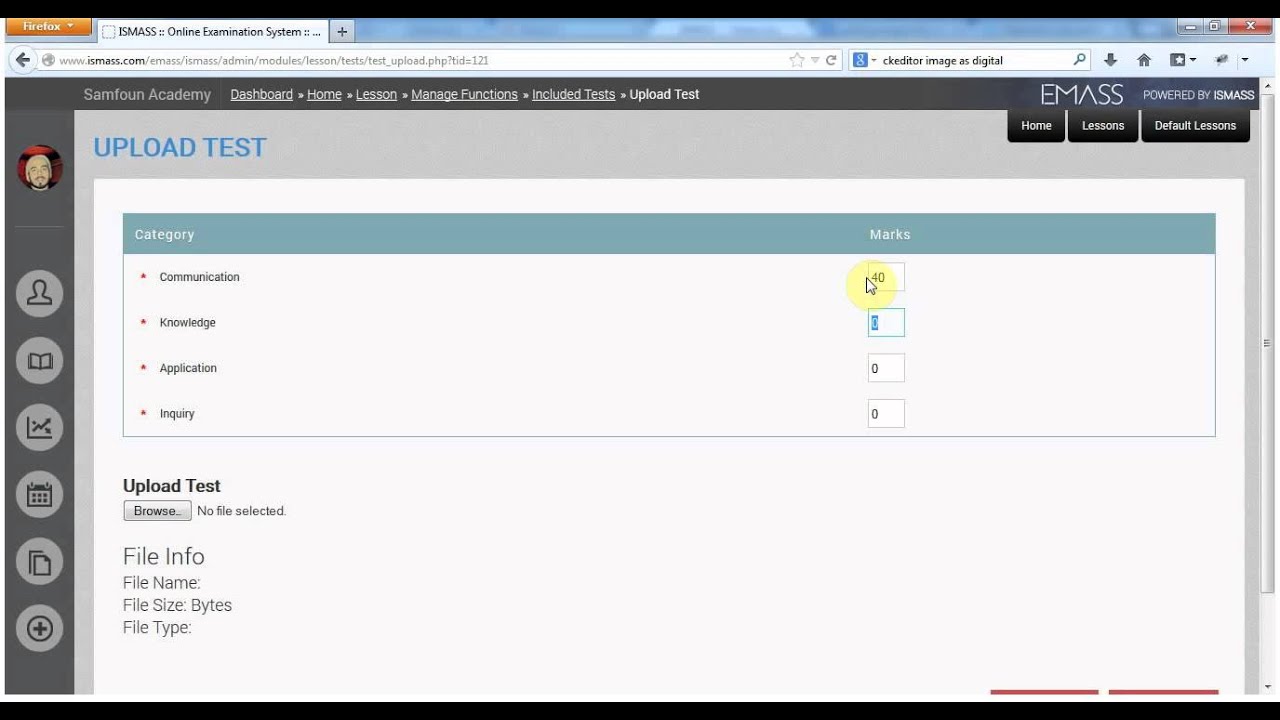 Lesson Test pdf create
