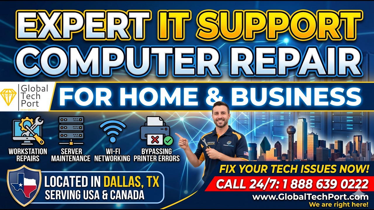 IT Support Services Explained | Fast Computer Repair by GlobalTechPort