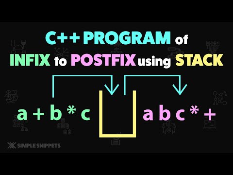 Learn C PROGRAM to Convert Infix to Postfix Expression using STACK Data Structure With Full Code ...