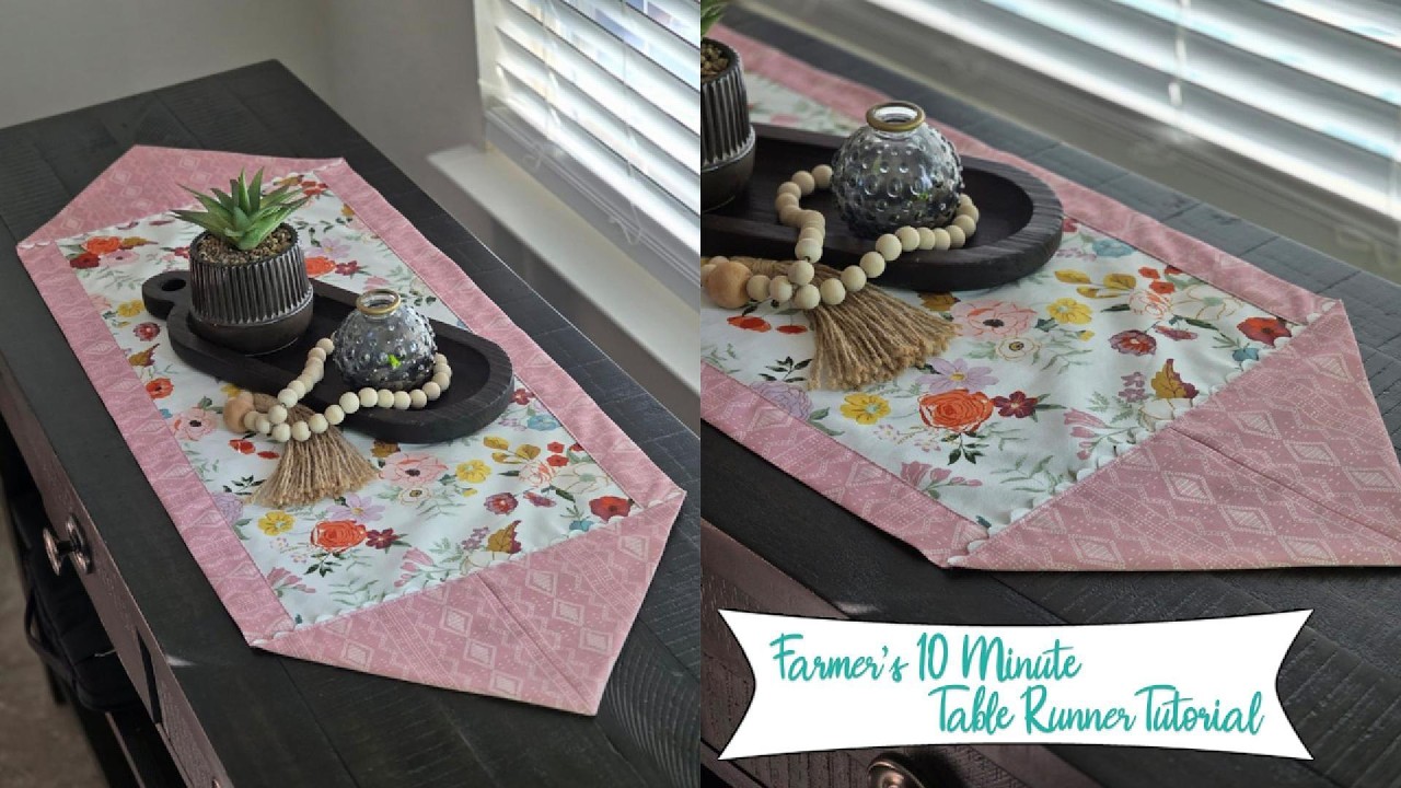 Farmer's 10 Minute Table Runner Tutorial! ♥