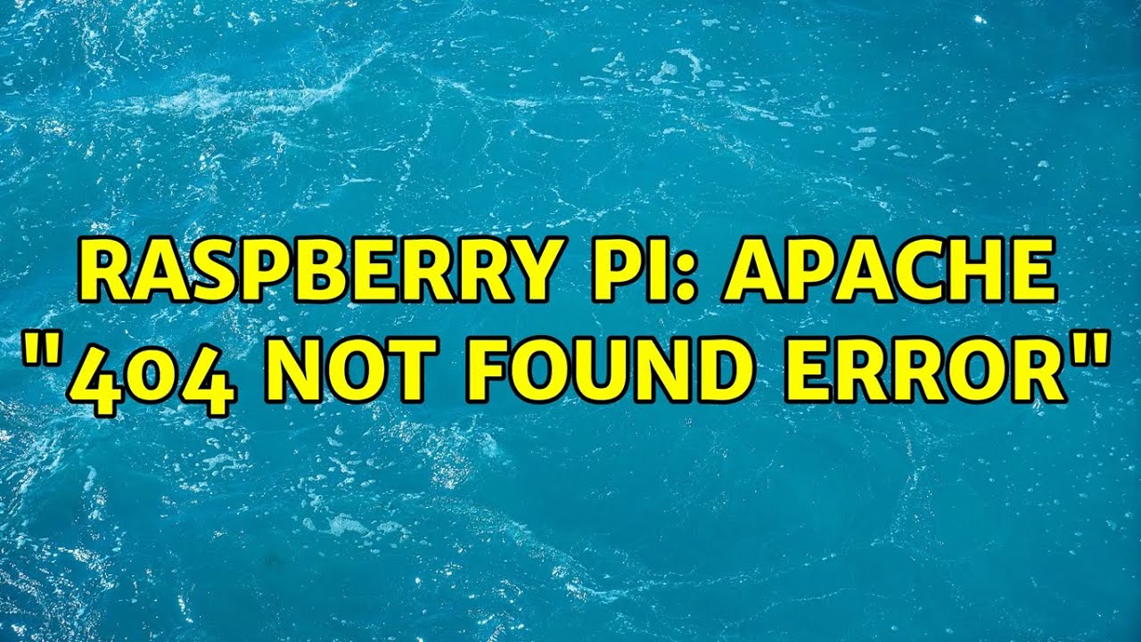 Raspberry Pi: Apache 