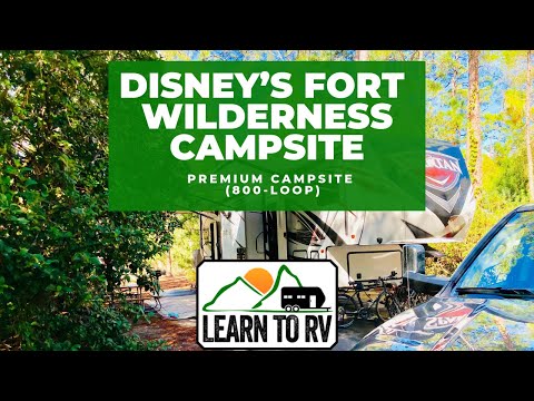 Premium Campsite at Disney’s Fort Wilderness on the 800 loop