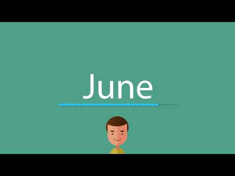 How to say June