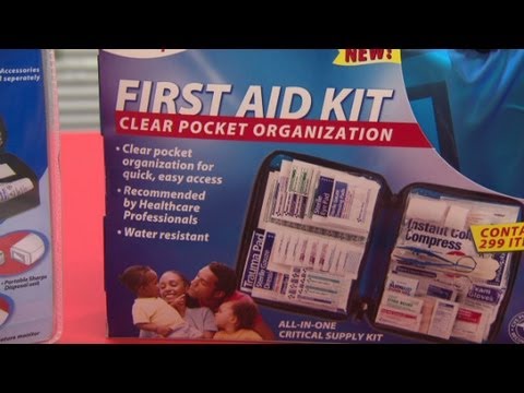 Emergency first aid kits are a must