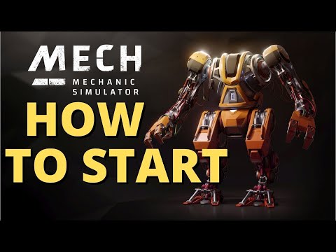 MECH MECHANIC SIMULATOR - How to start and the first thing to do tutorial | Guide | Walkthrough