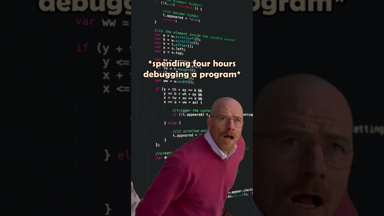 when you spend hours debugging a program