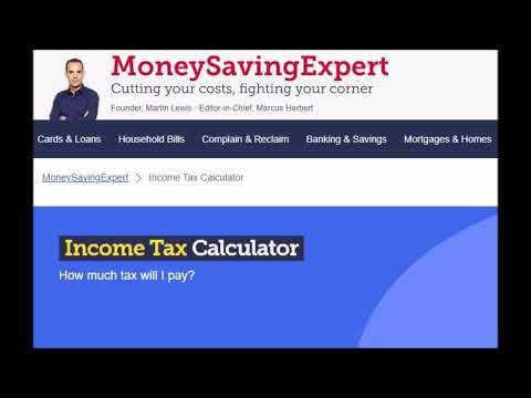 Income Tax Calculator - Money Saving Expert - Tutorial
