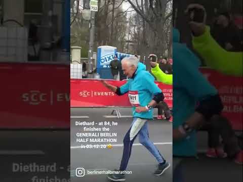 Finishing a half marathon at the age of 84 😍