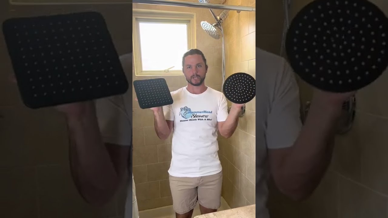 Square vs. Round Rain Shower Head