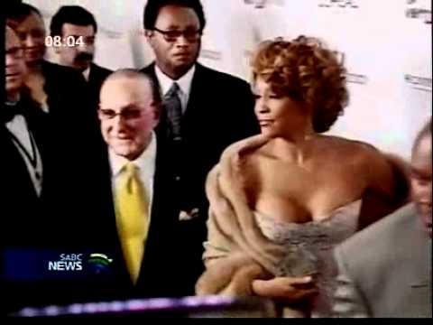 Grieving family members and friends of pop star Whitney Houston visited the funeral home