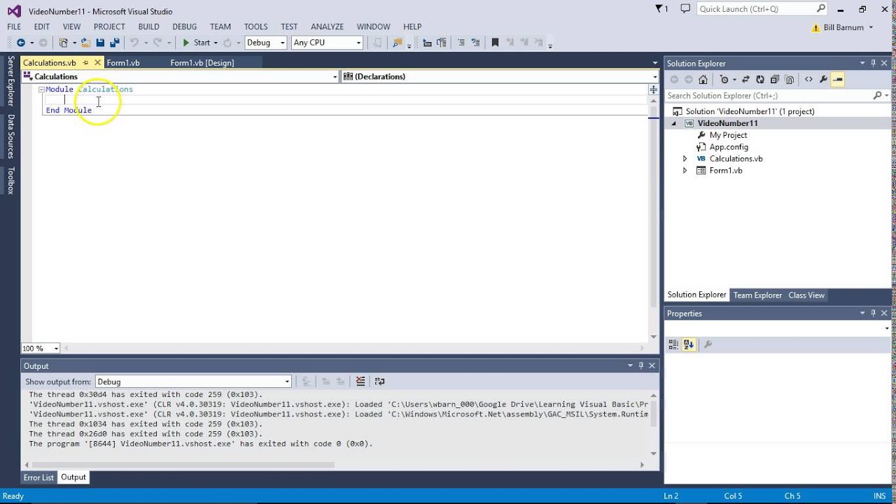 12   Adding a New Module With Visual Basic